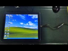1024 X 768 TFT LCD Panel 15 Inch With 5 Wire Resistive Touch Panel For Flush Mount