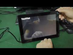 10.1'' LED Backlight Type Touch LCD Panel Brightness 420 Cd/M2 With Multi Touch Overlay
