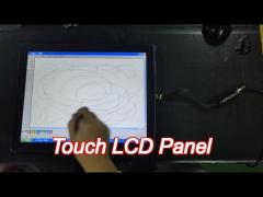 1024 X 768 painel LCD TFT 15 polegadas com 5 fios painel de toque resistivo para montagem flush