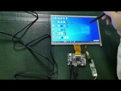 10.1-inch Resistive Touch LCD Panel 1024x600 Resolutie 400 Nits Helderheid met 50-pin FPC voor display en 4-pin 2.54 behuizing voor touch