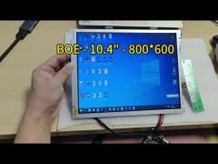 BOE BA104S01-200 10.4インチ TFT LCD パネル 800x600の解像度で医療および産業用アプリケーション