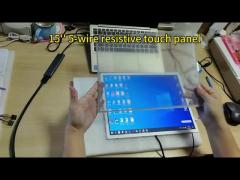15 Inches 5-wire Resistive Touch Panel without Black Bezel for Medical and Industrial Equipment