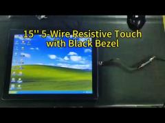 1024 x 768 TFT LCD панель 15 дюймов с 5 проводов резистивный сенсорный панель для сброса