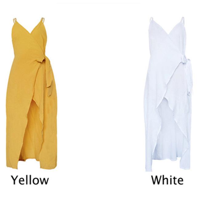 2019 cute casual dress slip dress summer beach dress lace up