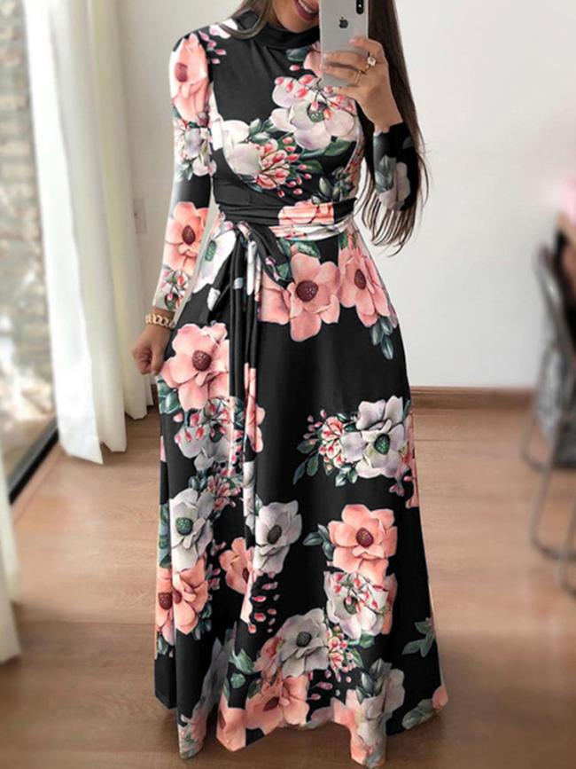 Factory Hot formal prom dress long sleeve maxi dress