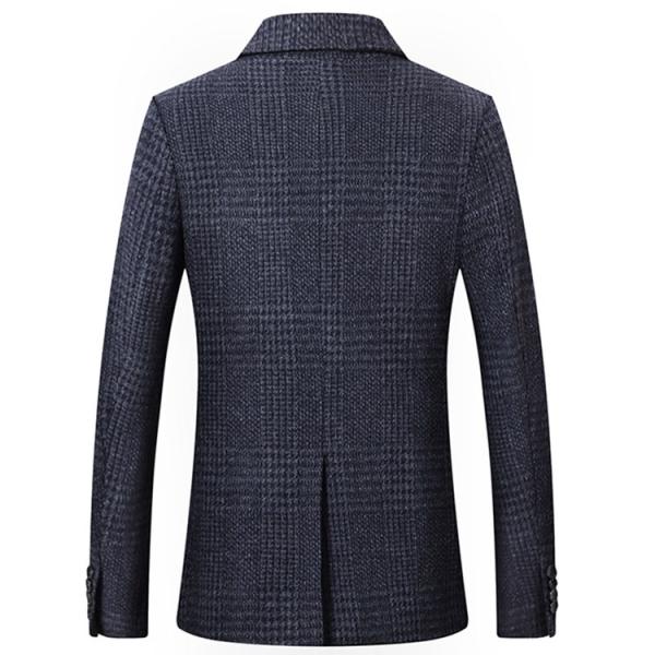 Quality Custom Anti-Static One-Piece Casual Plaid Knitted Jacquard Wool Polyester Suit for sale