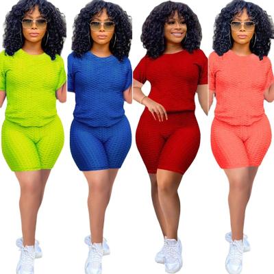 Cina 2021 antibatterico di buona qualità 2 pezzi set camicia yoga pantaloncini jogger pantaloncini abbigliamento sportivo in vendita