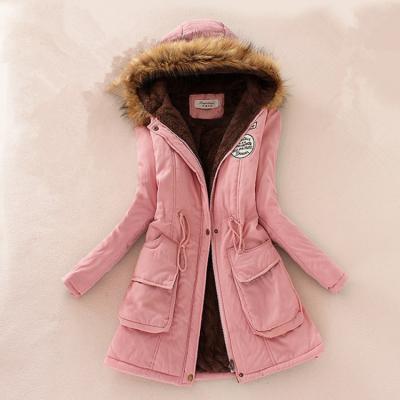 China Thick winter jacket women winter jacket parka jacket with fur warm collar lining thick woolen jacket for sale
