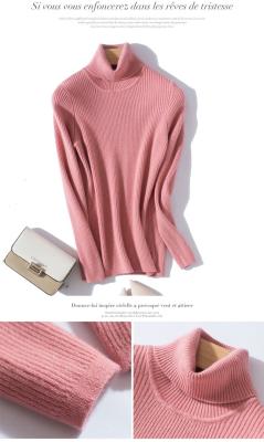 Cina Donna a misura Maglietta a maglia anti-rimpicciole Collo di tartaruga Donna Maglietta in cashmere Maglietta in pullover in vendita