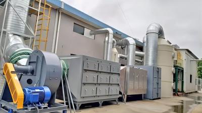 Cina PLC impianti di trattamento dei gas di scarico scatola filtro a secco per la deodorazione industriale e pulizia degli odori in vendita