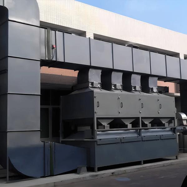 Quality Industrial Vocs Organic Waste Gas Treatment Equipment Dry Filter + Activated for sale