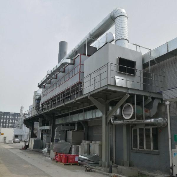 Quality Industrial Vocs Organic Waste Gas Treatment Equipment Dry Filter + Activated Carbon Adsorption + Co Catalytic Combustion for sale