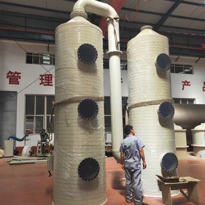 Cina Purificazione a spruzzo di acidi e acidi alcali Equipaggiamento per il trattamento dei gas di scarico industriali PP Spray Tower in vendita