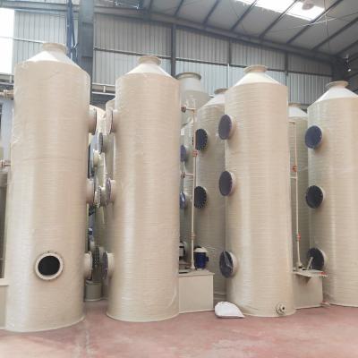 Cina Purificazione a spruzzo di acidi e acidi alcali Equipaggiamento per il trattamento dei gas di scarico industriali PP Spray Tower in vendita