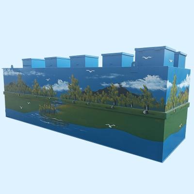 China Environmentally Friendly Hospital Sewage Treatment Plant With Square Modular Design for sale