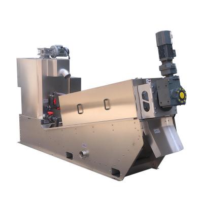 China Sludge Dewatering Sewage Treatment Process Multi-disc Screw Press Solid Liquid Separator for sale