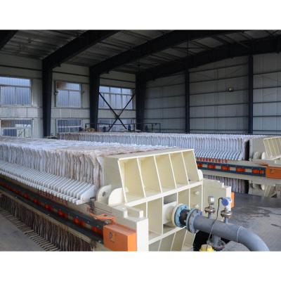 China Manual Operation Sludge Dewatering Filter Press Machine for Solid Liquid Separation for sale