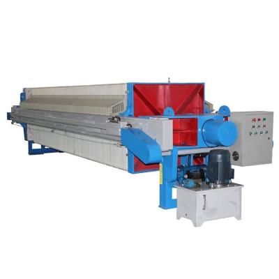 China Manual Operation Sludge Dewatering Filter Press Machine for Solid Liquid Separation for sale