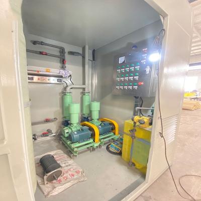 China 80-160m³/d Containerized Industrial Mbbr Packaged Wastewater Sewage Treatment Plant for Palm Oil Wastewater for sale