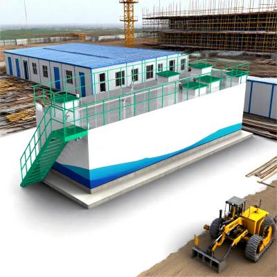 China Construction Sites Wastewater Treatment System Movable Sanitary Integrated Sewage Treatment Plant for sale
