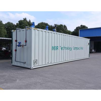 China MBR/MBBR Container Wastewater Treatment Plant Portable Sewage Treatment Plant and Integrated Sewage Treatment System for sale