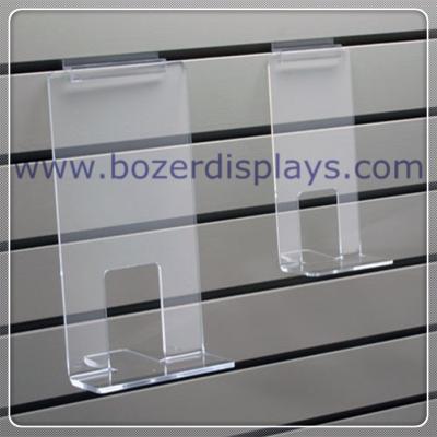 Clear Acrylic Face Out Book Shelf for Slatwall