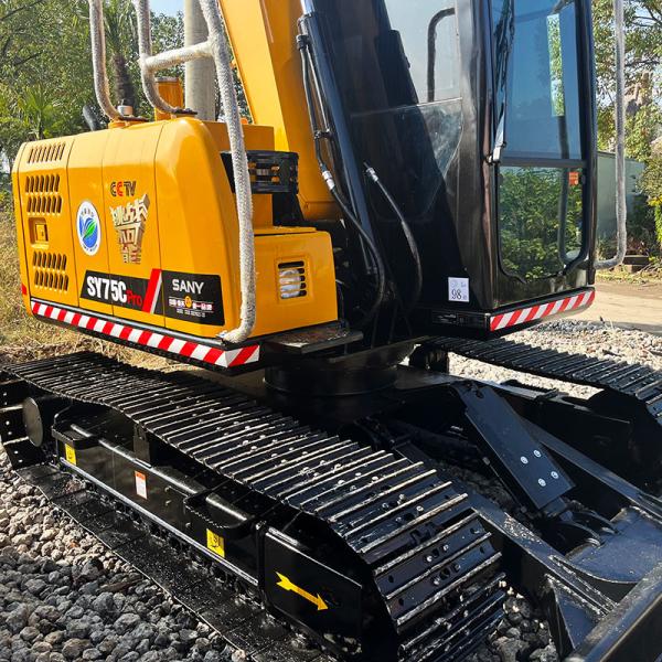 Quality 7 Ton Micro Used Sany Excavator Sy75 Digger Hyraulic Crawler Construction for sale