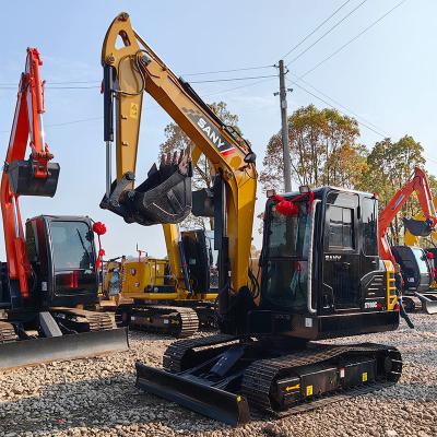 China Mini Sany SY60 Used Mini Excavator Hydraulic Crawler Equipment Trader 6T for sale