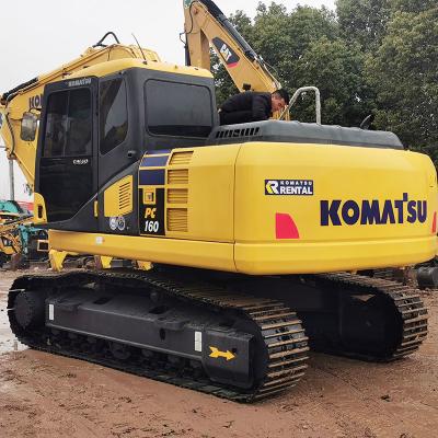 China Excavadora de segunda mano en buen estado Excavadora usada Komatsu Pc160-7 en venta