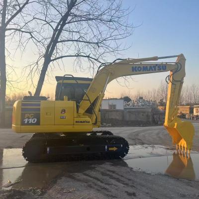 Cina 11 tonnellate Usato Komatsu PC110 Escavatori idraulici Macchine per la costruzione di terreni in vendita