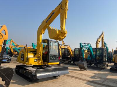 Cina Escavatori Komatsu PC60 usati 0,37m3 6 tonnellate Escavatori di seconda mano per la costruzione in vendita