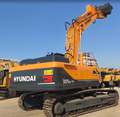 Cina 2023 Anno Hyundai 305 Hydraulic Crawler 30 Ton Excavator Macchine da costruzione di seconda mano in vendita