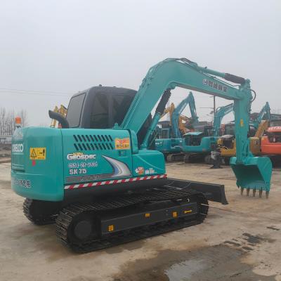 China 2024 Year 7 Ton Mini Machine Used Kobelco 75 Excavator for sale
