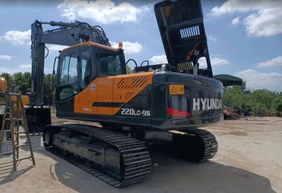 Cina Hyundai 220-9s Escavatori idraulici usati 20T Macchine di movimento terra di seconda mano in vendita