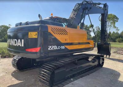 Cina Hyundai 220-9s Escavatori idraulici usati 20T Macchine di movimento terra di seconda mano in vendita