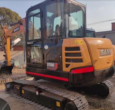 China Good Quality 5 Ton Used  Mini Hydraulic Crawler Excavators SANY SY55C for sale