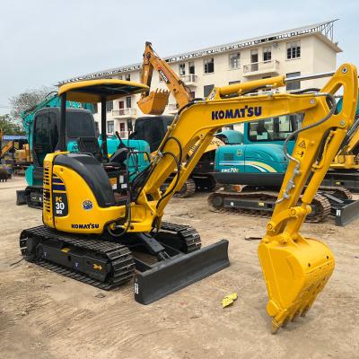 Китай 3TON Использованный Mini Komatsu Pc30 экскаватор Подержанный кавальщик компактный полётчик продается