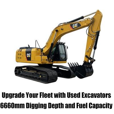 China Upgrade Your Fleet with Used CAT Excavators 6660mm Digging Depth and Fuel Capacity for sale