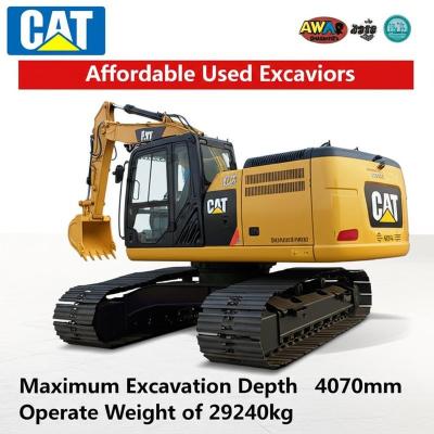 China Affordable Used CAT Excavators with Maximum Excavation Depth of 4070mm and Operate Weight of 29240kg for sale