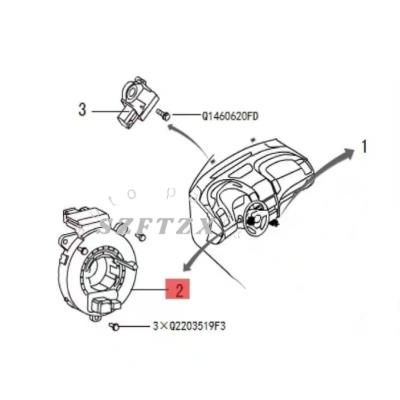 China Originele nieuwe stuurwiel sensor 3658200XKZ16A Sensor componenten voor Great Wall C50 Haval Hovel H6 M6 Te koop