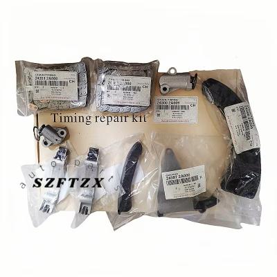 China Brand New 243512A600 243612A600 Timing Chain Kit 9PCS 24351-2A600 24361-2A600 for Kia Rio D4FA 2003-2017 for sale
