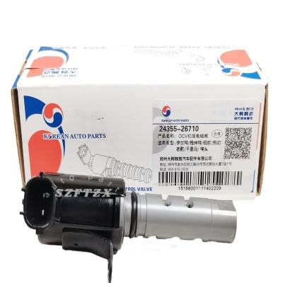 Cina Valvola di controllo dell'olio VVT originale nuova 2435526710 24355-26710 per il 2006-2011Hyundai Accent Kia Rio Rio5 1.6L in vendita