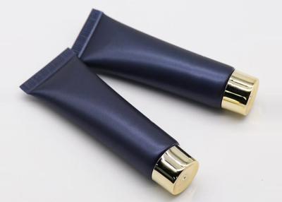 Cina Tubi cosmetici biodegradabili di superficie neri 100ml con il coperchio a vite dorato in vendita