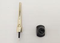 China Gold Plastic Empty Eyeliner Bottle 10ml Pearly Luster Gradient Surface Custom Logo for sale