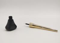 China Gold Plastic Empty Eyeliner Bottle 10ml Pearly Luster Gradient Surface Custom Logo for sale
