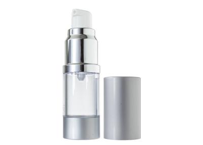 Cina Le bottiglie cosmetiche senz'aria di colore d'argento hanno personalizzato 15ml - 30ml facile portare in vendita