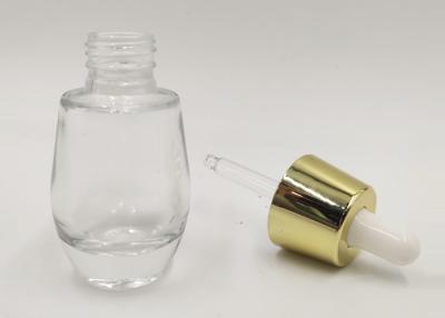 中国 1oz 30mlは点滴器のびん、金/銀の帽子ガラス ローションのびんを取り除きます 販売のため