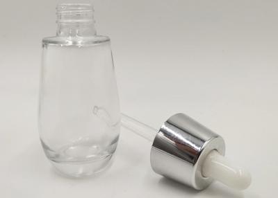 中国 1oz 30mlは点滴器のびん、金/銀の帽子ガラス ローションのびんを取り除きます 販売のため