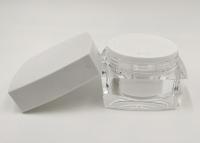 China 50ml Acrylic Double Wall Face Cream Jar Glassy Matte Surface Customizable for sale