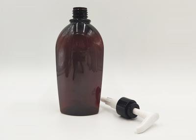 中国 手のSanitizersのためのこはく色色の平らな形ペット注文の化粧品のびん 販売のため